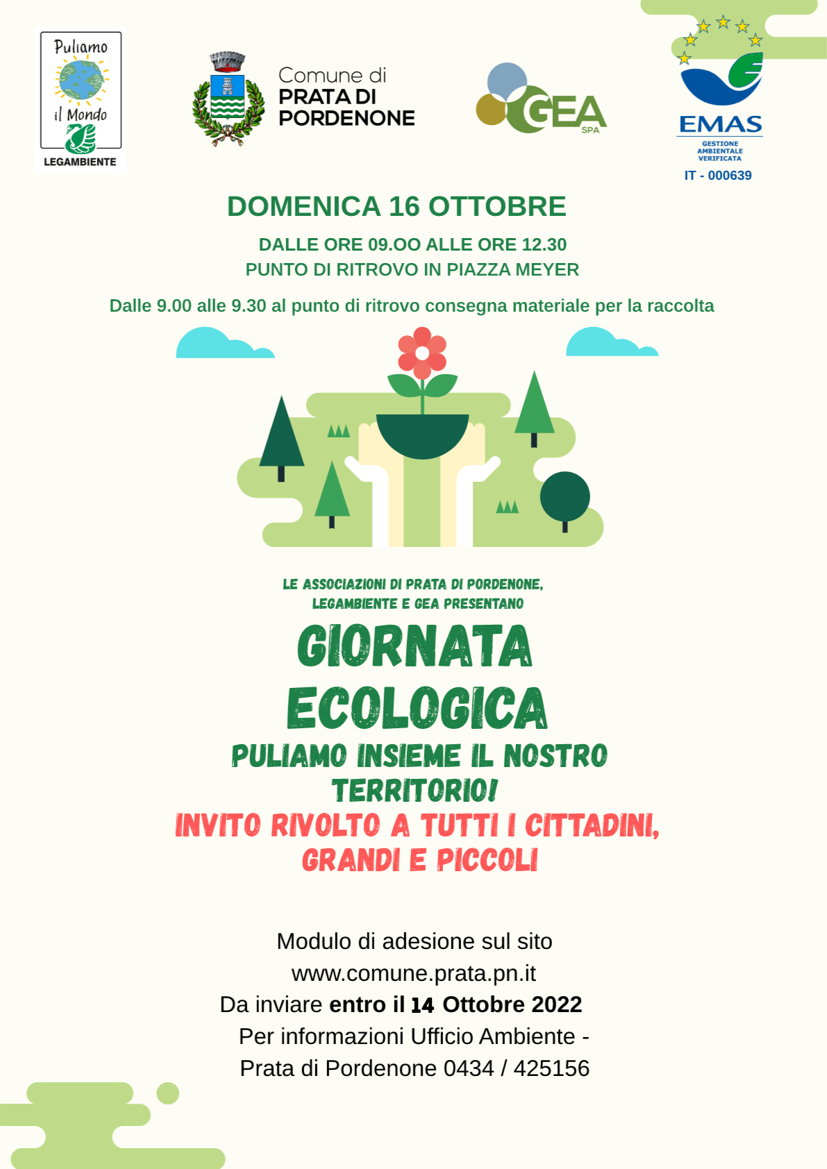 Giornata ecologica a Prata di Pordenone: 16 ottobre – Legambiente FVG